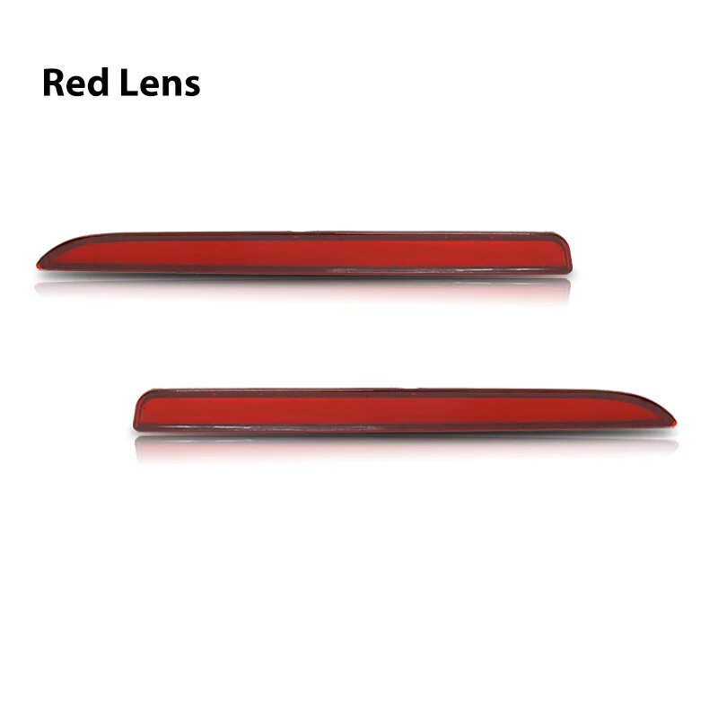 2 шт. Автомобильный задний фонарь стиль красный светодиодный бампер отражатель огни для 2016-2017 Ford Explorer Функция как хвост, тормоза и задние противотуманные фары Red Lens