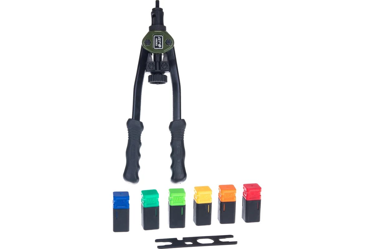 Дело Техники 456363 Двуручный заклепочник для резьбовых заклепок M3-M10, инструмент