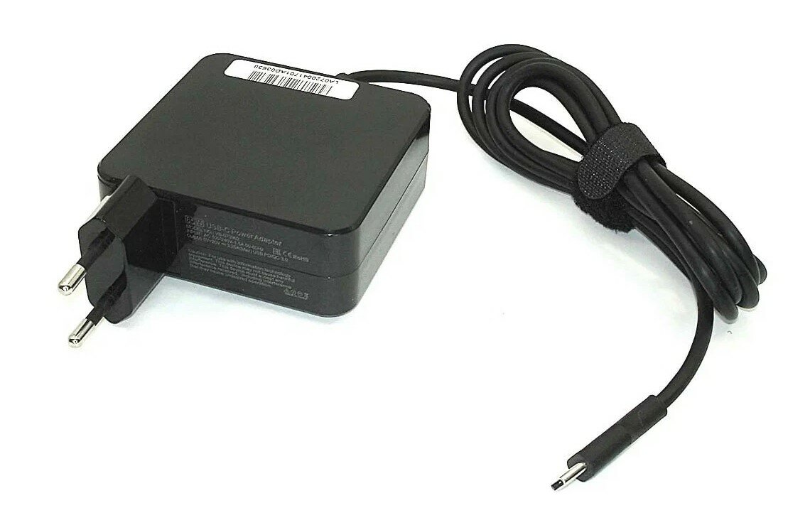 Блок питания (сетевой адаптер) для ноутбуков Xiaomi 65W USB Type-C, черный