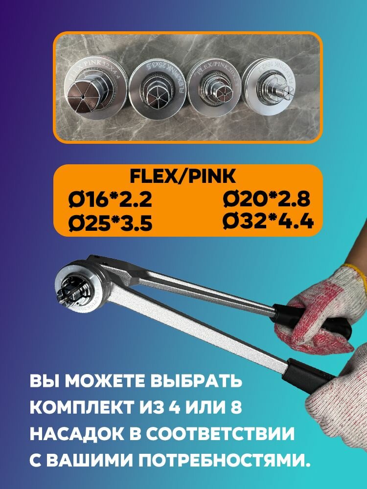 Аксиальный гидравлический пресс инструмент для труб и фитингов