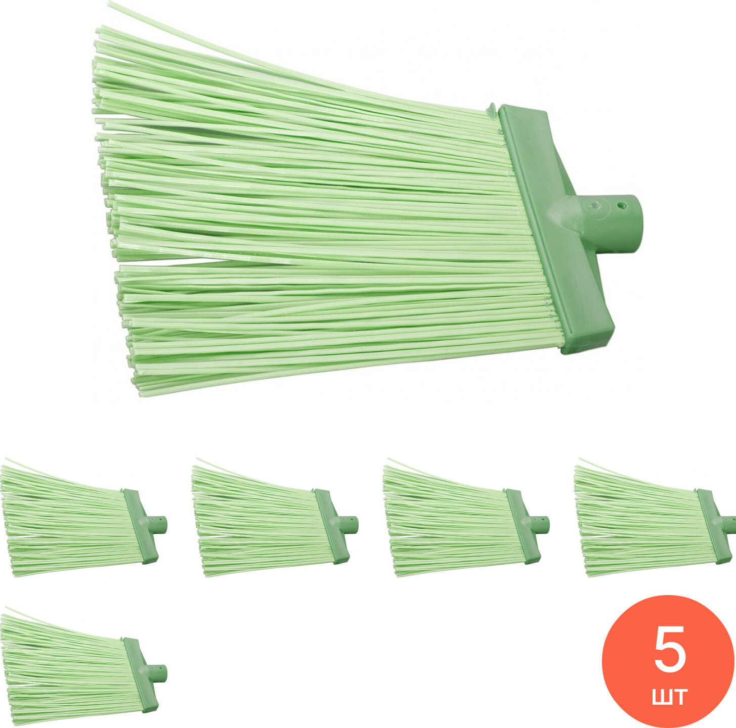 Метла уличная плоская без черенка, полипропилен, 30см / хозяйственные товары (комплект из 5 шт)