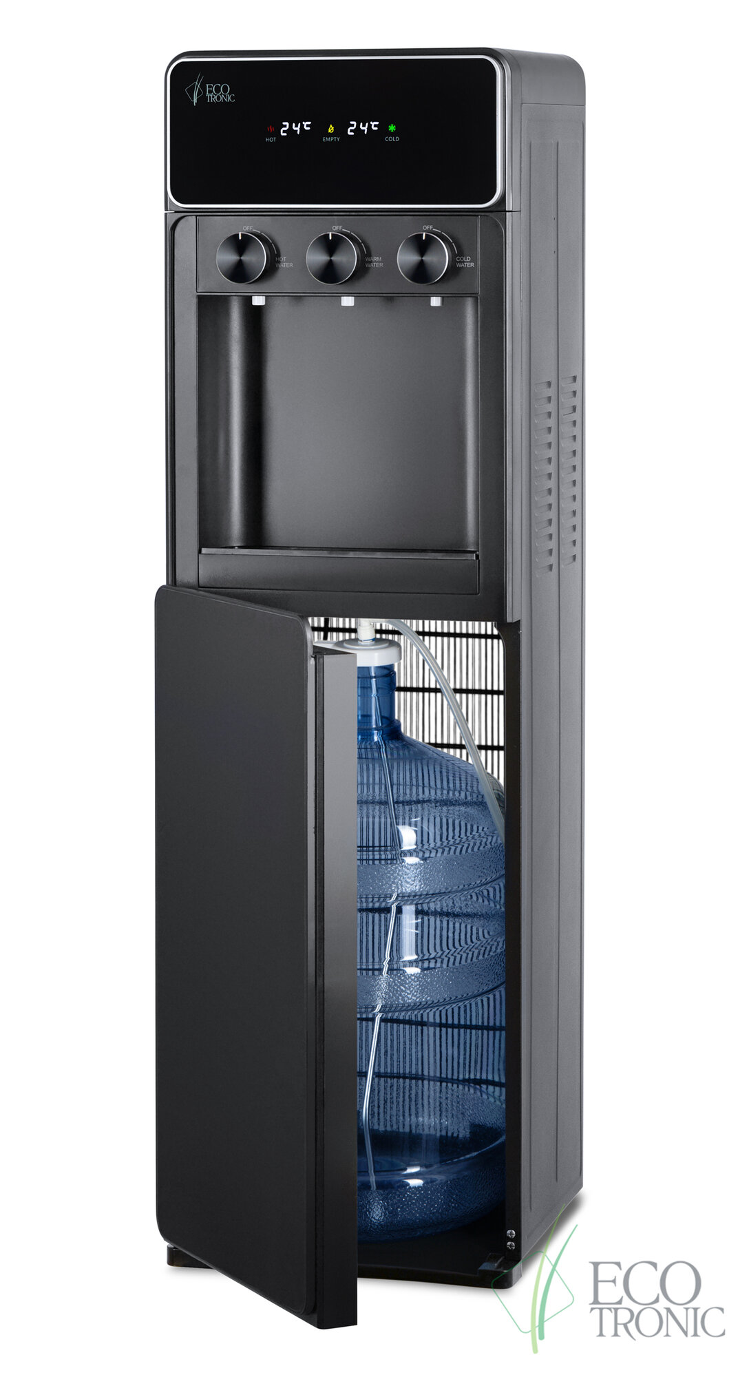 Кулер для воды с нижней загрузкой Ecotronic K42-LXM black (компрессорное охлаждение