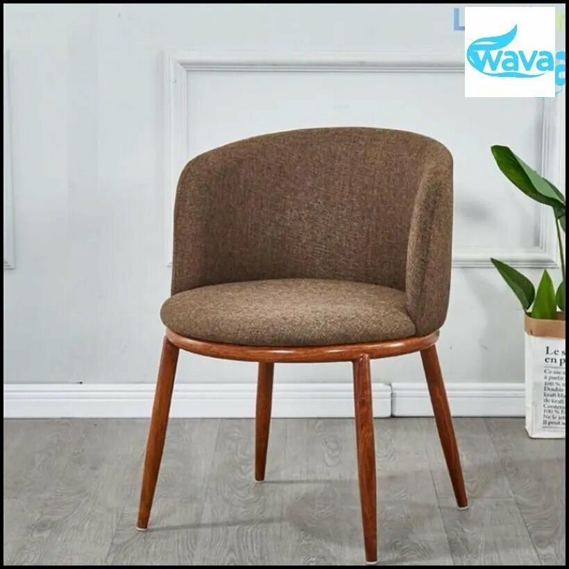 Кресло, обивка вельвет, Коричневый , без бренда, 53x53x73 см