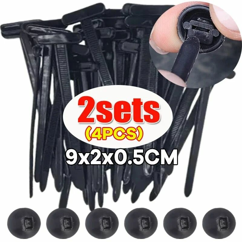 Нейлоновые стяжки-молнии, многофункциональные автомобильные защитные приспособления для двигателя, крепежный зажим панели под кузовом, сменный винт, сверхмощная самоблокирующаяся кабельная стяжка