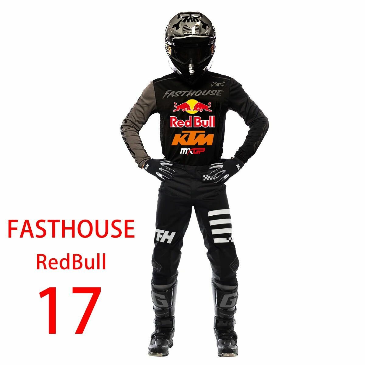 Новый 2023 гоночный костюм FASTHOUS Red Bul мотокросс Джерси и штаны MX ATV Dirt Bike Gear Set мотоциклетная одежда mtb enduro