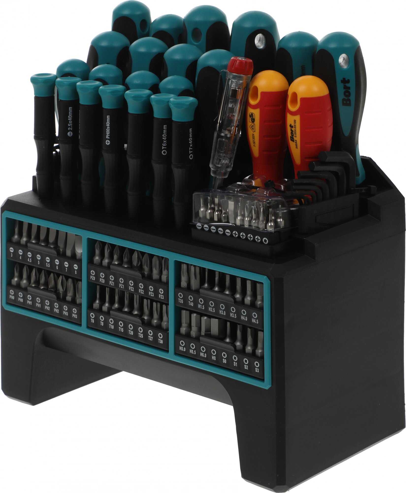 93418538 / Набор отверток Bort BTK-114, 113 предметов [93418538]