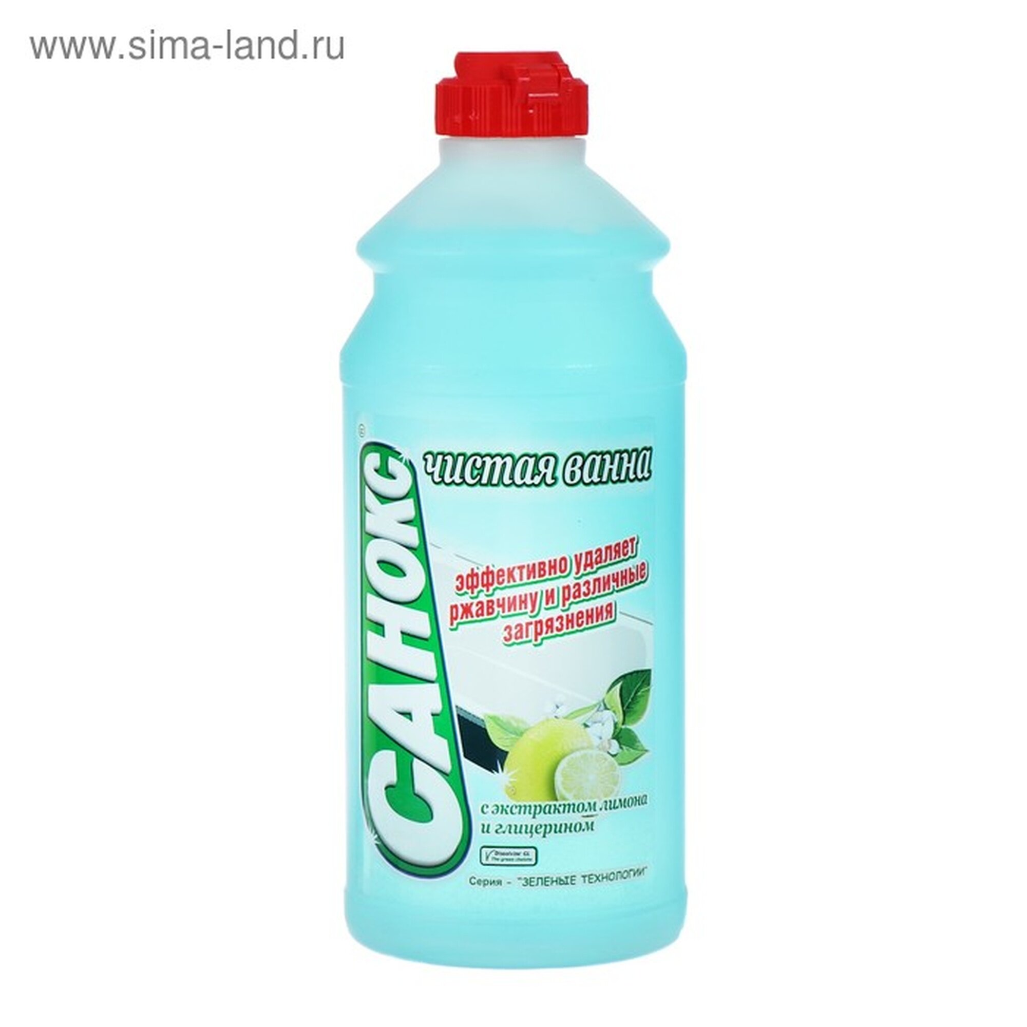 Гель для сантехники Санокс «Чистая ванна», с экстрактом лимона, 500 мл