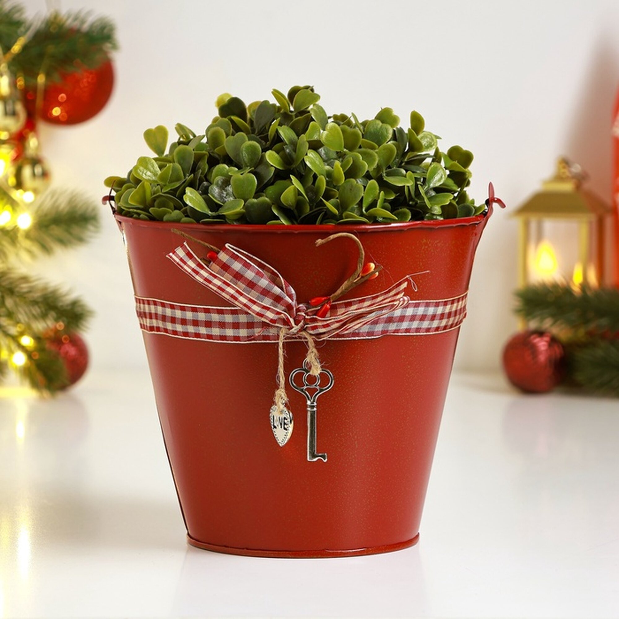 Кашпо Take It Easy «Ведерко Рустад», металл, настольное, для дома, 15 см