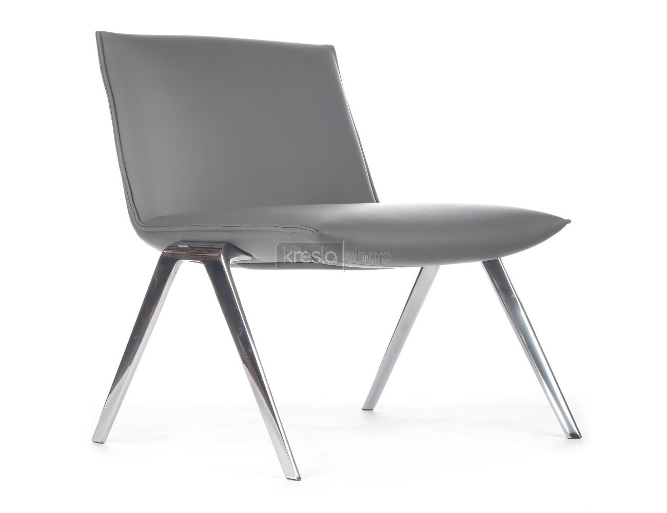 Конференц-кресло Riva Design Эссекс / Essex F2313 серая премиум экокожа