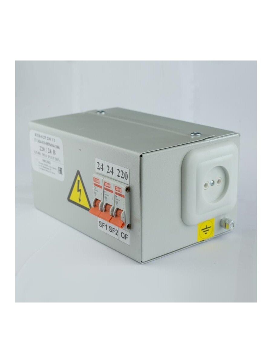 Ящик с понижающим трансформатором ЯТП 0.25 220/36В (3 авт. выкл.) Кострома ОС0000002367