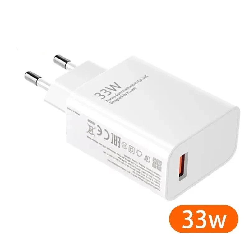 Новое оригинальное сверхбыстрое зарядное устройство 120 Вт, 120 Вт, 67 Вт, 33 Вт, вилка европейского стандарта, 6 А, кабель типа C для IPhone Pro Max, Samsung, адаптер для быстрой зарядки 33W Charger