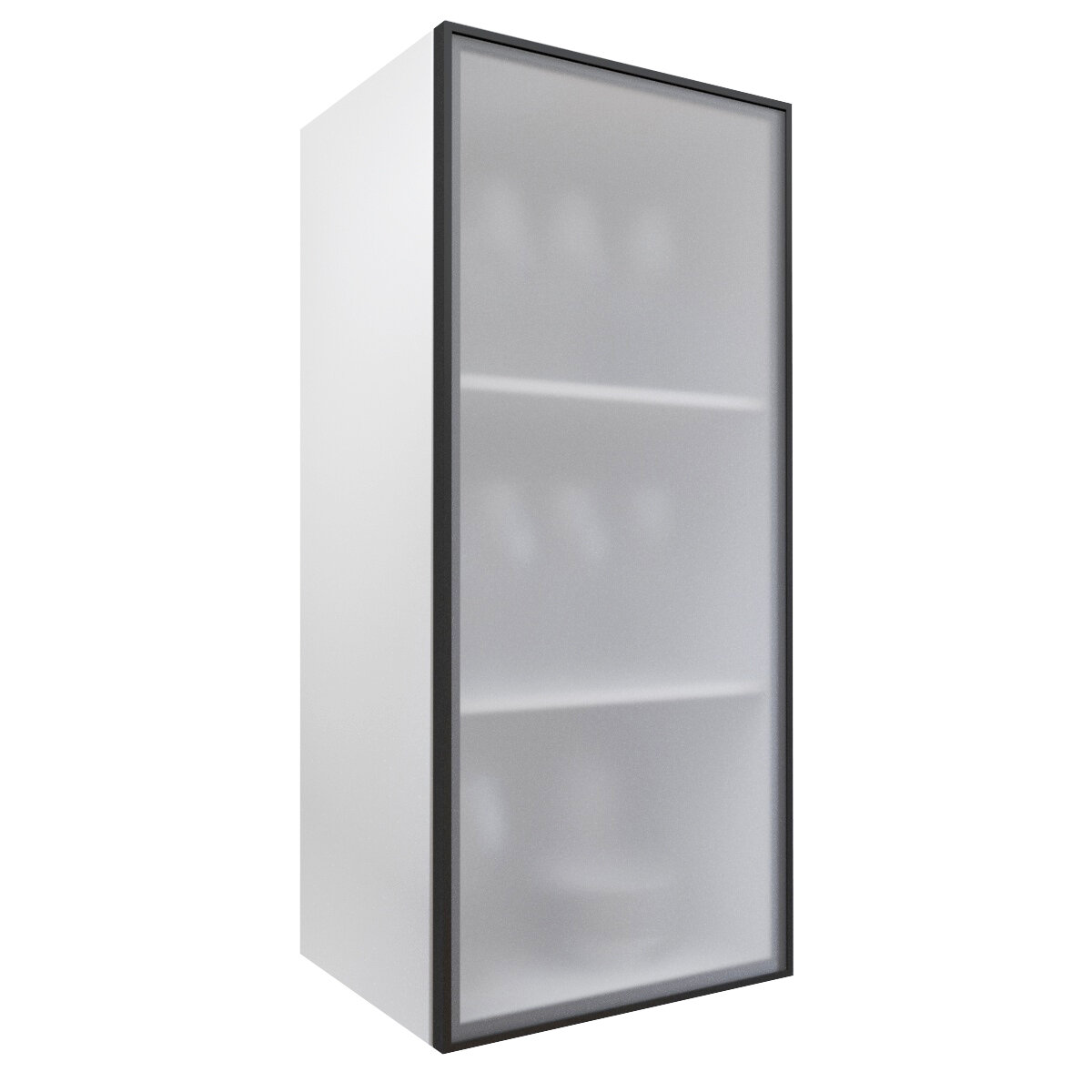 Фасад из алюминиевого профиля со стеклом Aluminum Glass 39,7х76,5х2 см, черный анод/сатинат