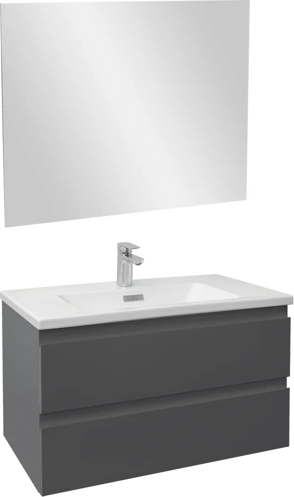 Мебель для ванной комнаты Jacob Delafon Madeleine 80 серый матовый
