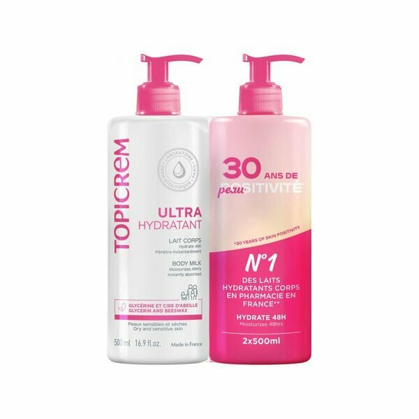 Набор Topicrem/Топикрем: Крем-молочко для тела ультра-увлажняющее 500мл 2шт