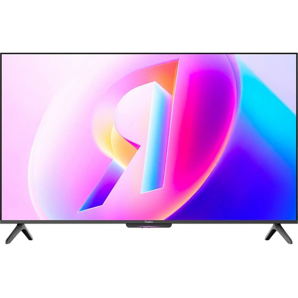 50" Телевизор YANDEX YNDX-00079 черный QLED 3840x2160, 4K Ultra HD, 60 Гц, WIFI, SMART TV, Яндекс ТВ Станция Про