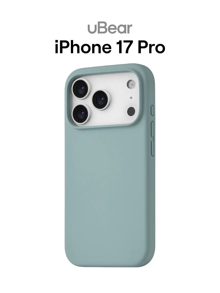Чехол на iPhone 17 Pro uBear Touch Mag Case, магнитный, цвет: голубой