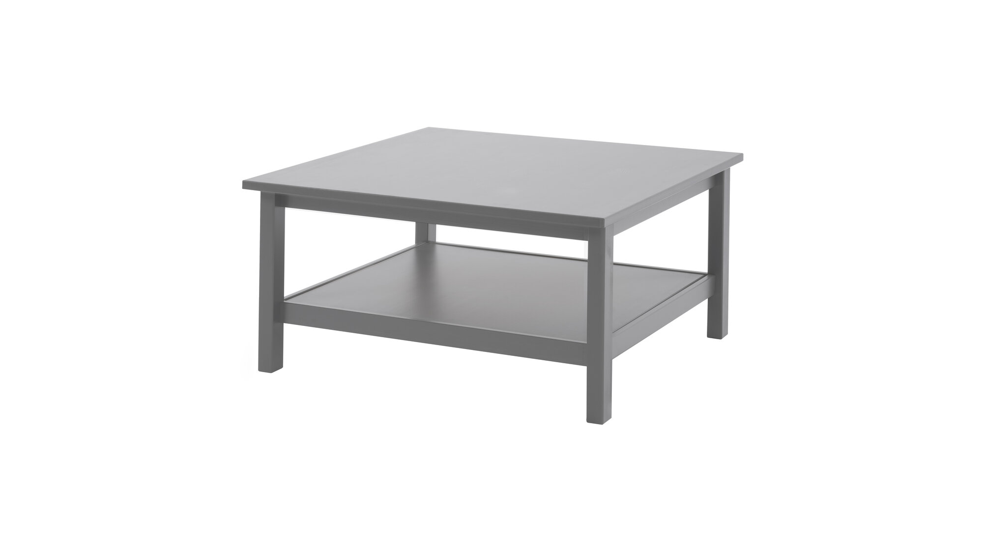 Журнальный стол кымор 90х90 см деревянный, серый, массив сосны