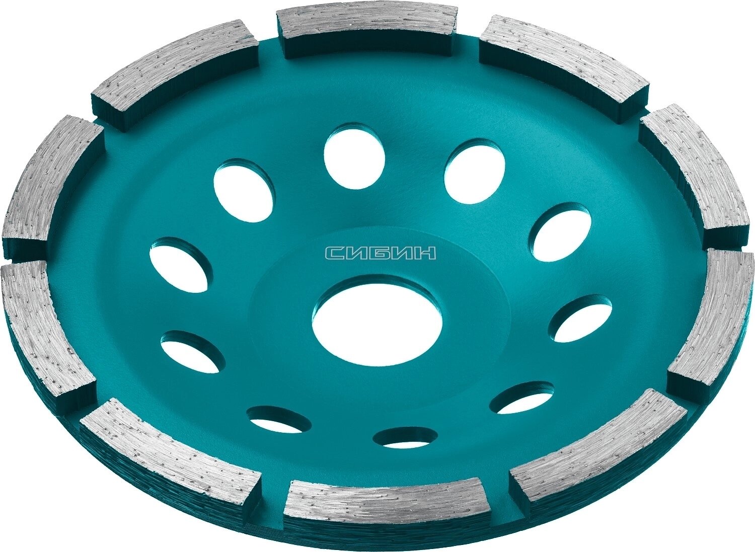 Однорядная алмазная шлифовальная чашка СИБИН 33442-125