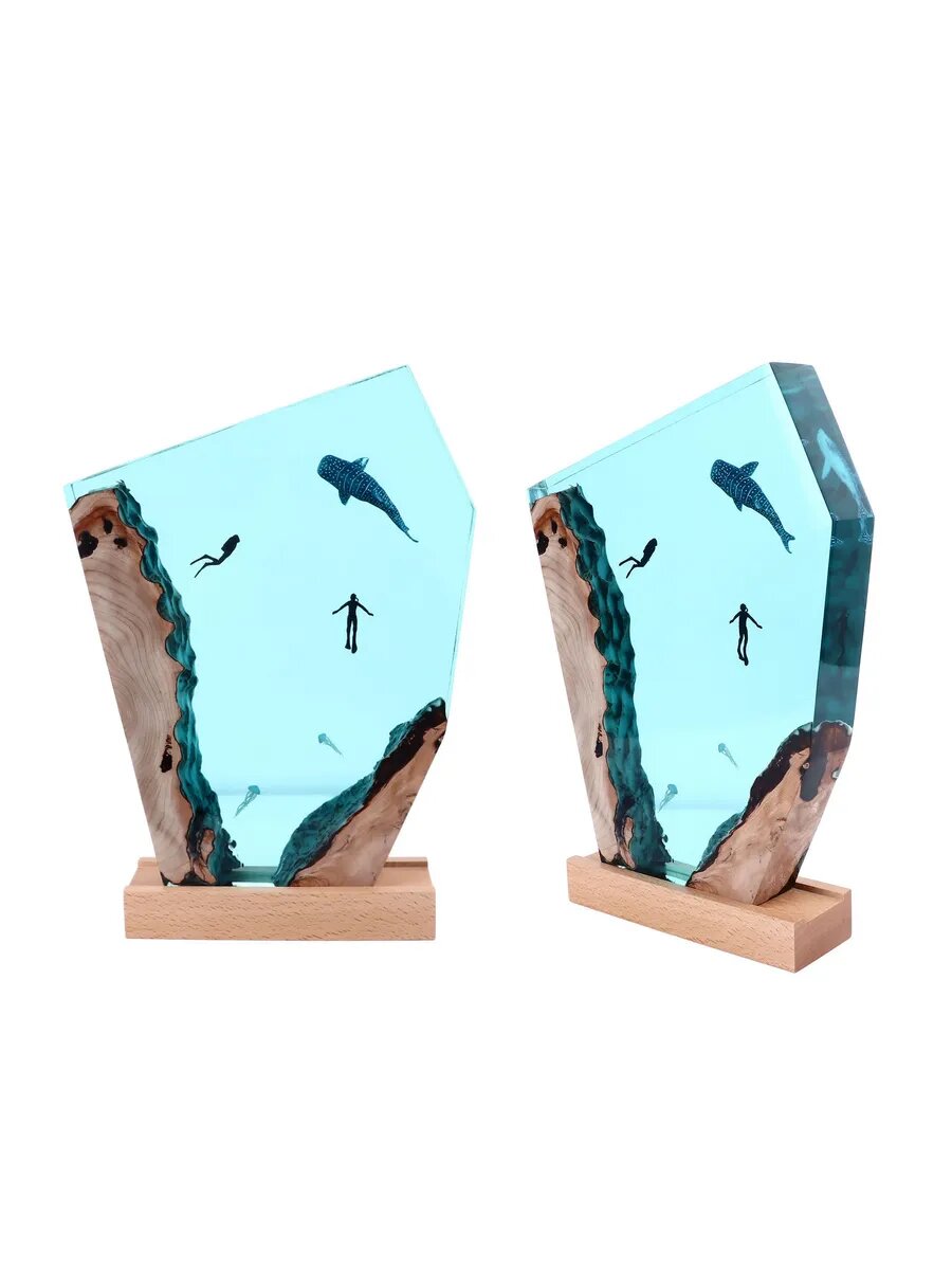 Эпоксидная смола украшения для стола ручной работы океан