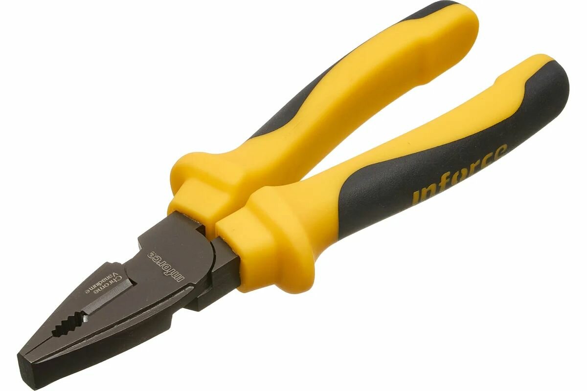 Никелированные пассатижи Inforce 200мм