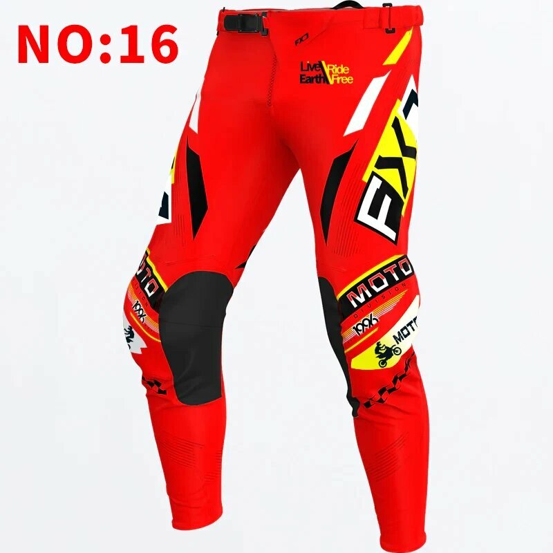 Брюки для мотокросса MX Pant DH MTB Dirt Bike ATV Enduro Moto комплект снаряжения для бездорожья Красный, M, NO16
