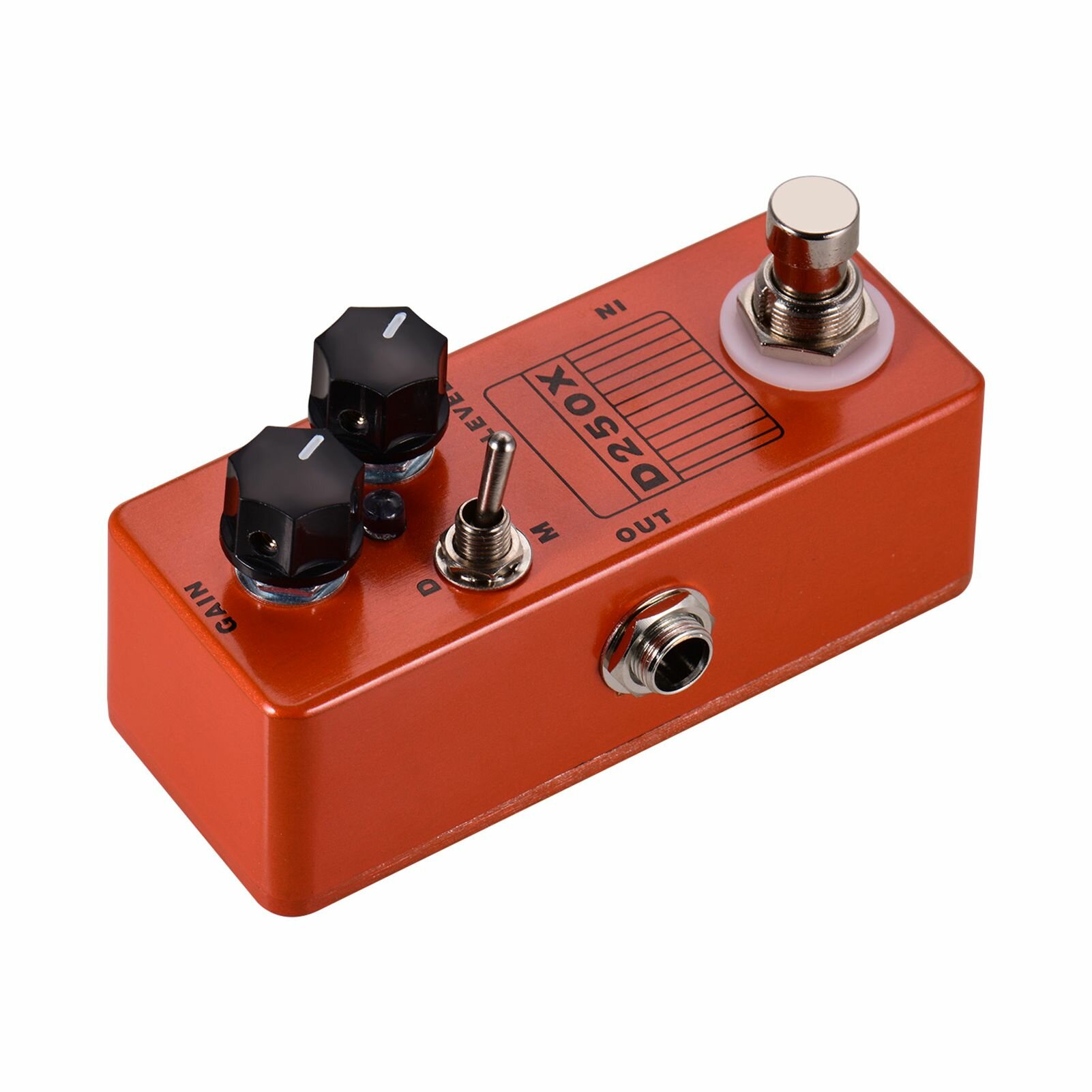 Мини-педаль предусилителя перегруза для электрогитары MOSKYAudio D250X с цельнометаллическим корпусом, True Bypass, 2 модели, прочный эффект