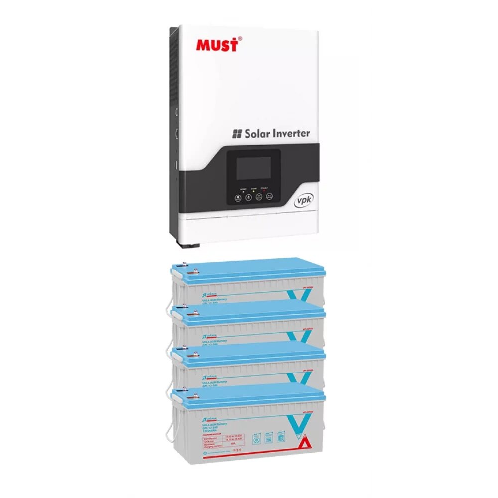 ИБП для дома | Комплект ИБП + АКБ "дача" - 5кВт/3,6кВт*ч