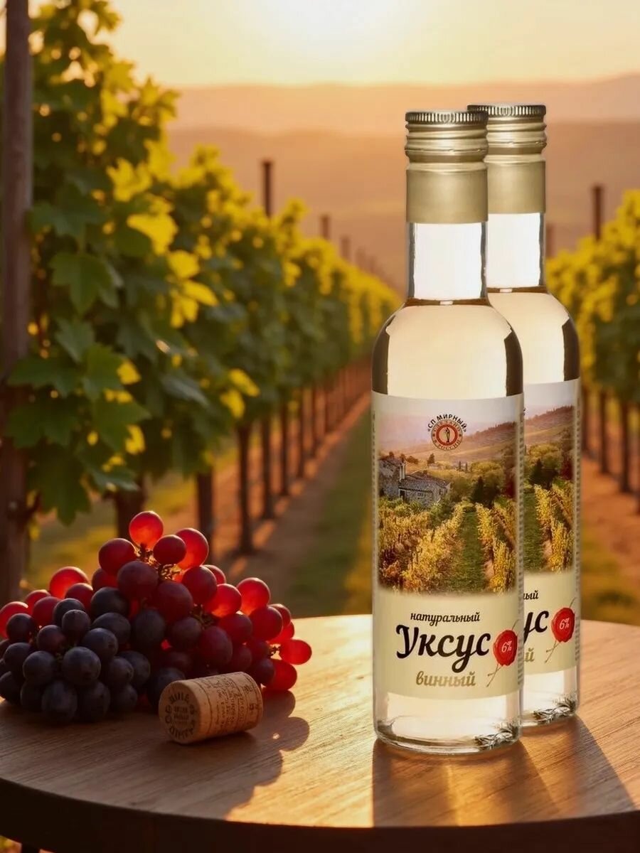 Уксус винный Премиум натуральный 6% 250мл (Набор из 2шт)
