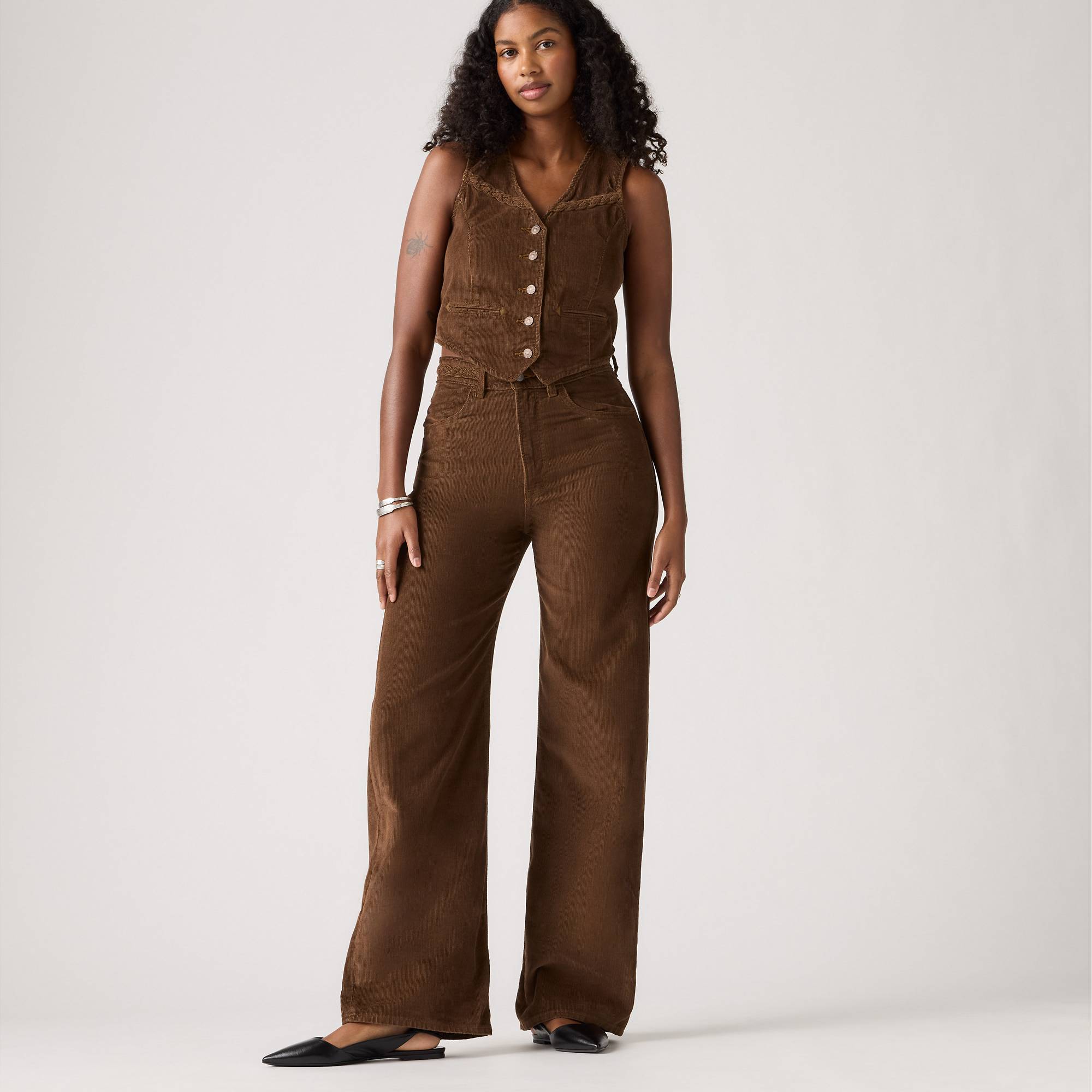 Джинсы клеш 