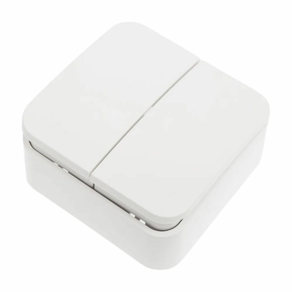 2-клавишный выключатель Systeme Electric Blanca наружный, Белый, 6А, 250В SE BLNVA065001