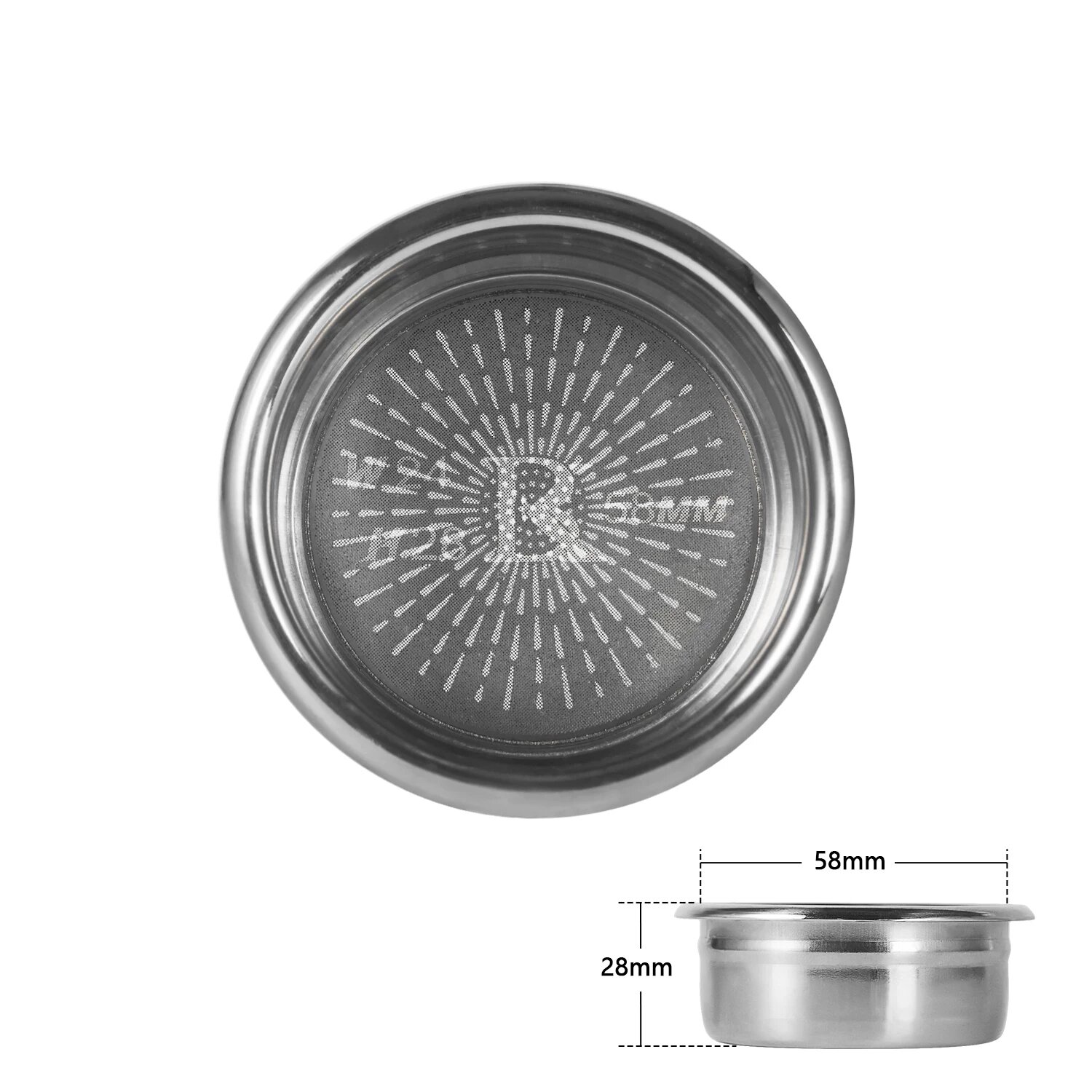 Итальянская кофемашина с ручкой, двухслойная экстракция, Берлинский лес, 58 мм, прецизионная миска для порошка, 18 г/24