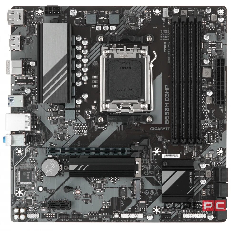 Материнская плата Gigabyte B650M D3HP 1.3 Micro-ATX, 4x - DDR5