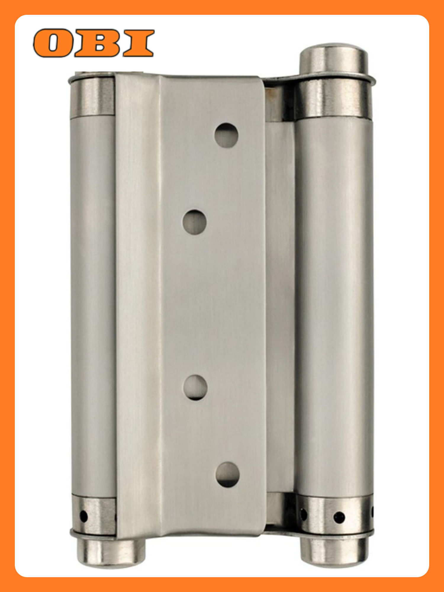 Дверная петля универсальная накладная Armadillo 5DSS 125х86 мм матовый никель