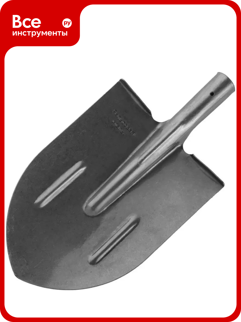 Лопата Obern Рельсовая сталь штык с ребром жесткости 23295