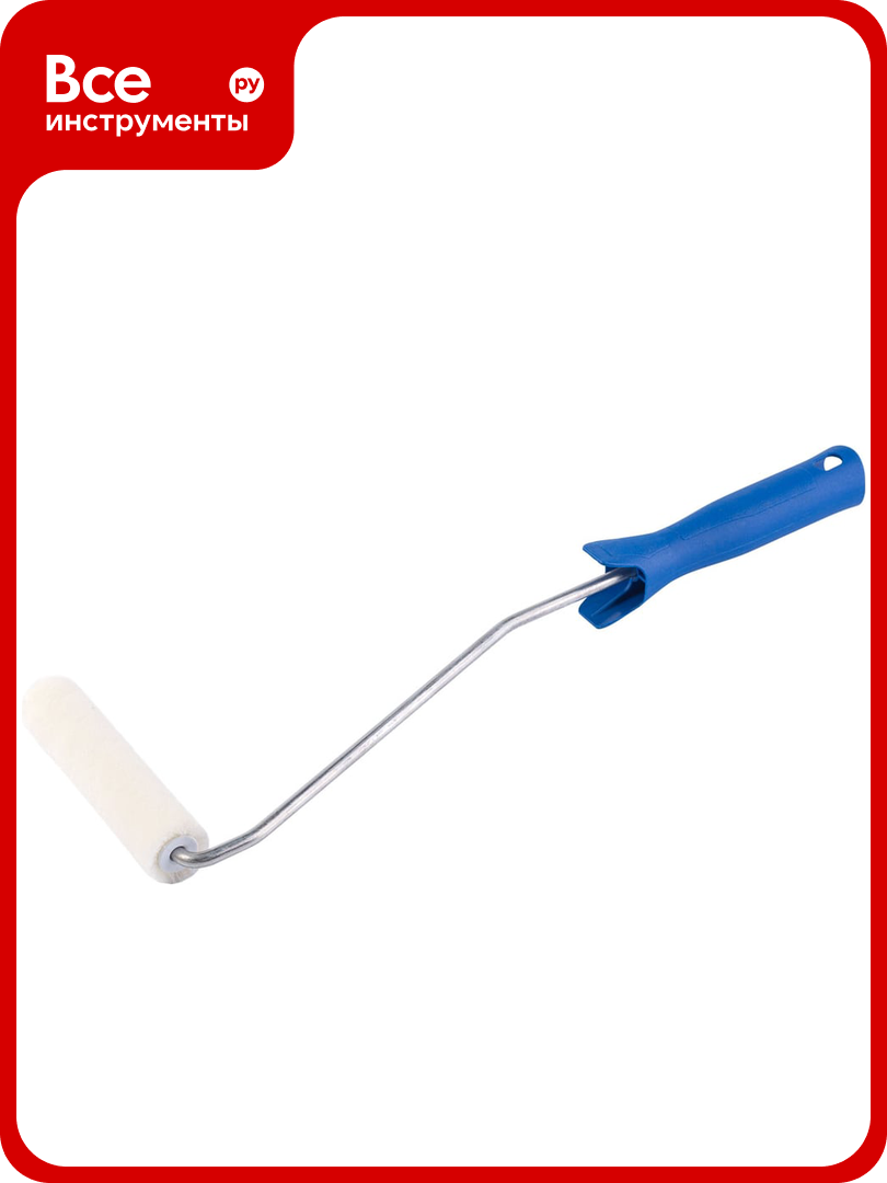 Мини-валик для лаков Акор с удлиненной ручкой, 110 мм, L 40 см велюр шерсть 501 40 110