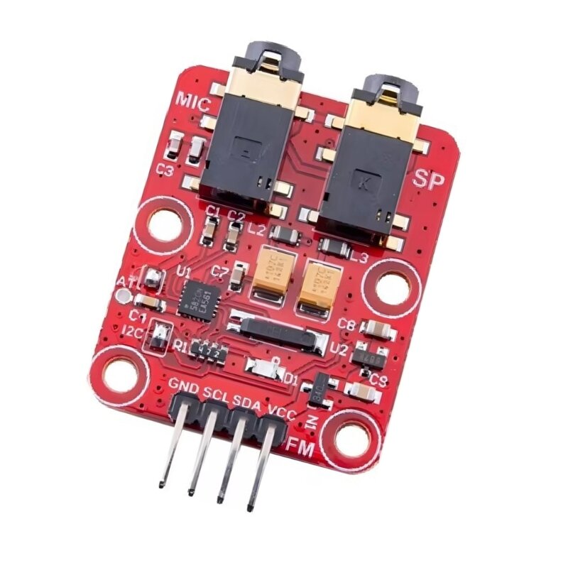 Модуль Приемопередатчика FM-Радио RDA5820N Источник Питания 3,3 В-5 В Высокочувствительный Стереовыход Для Проектов Электроники DIY