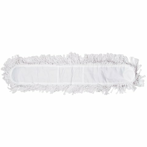 Насадка МОП плоская 80см для швабры-рамки, карманы, хлопок, LAIMA