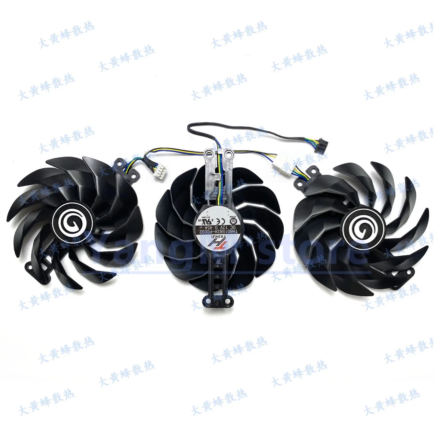 NUMBEREIGHT Охлаждающий вентилятор для GALAX RTX 3060 3060Ti 3070 3080 3090Ti Set 3 original fans