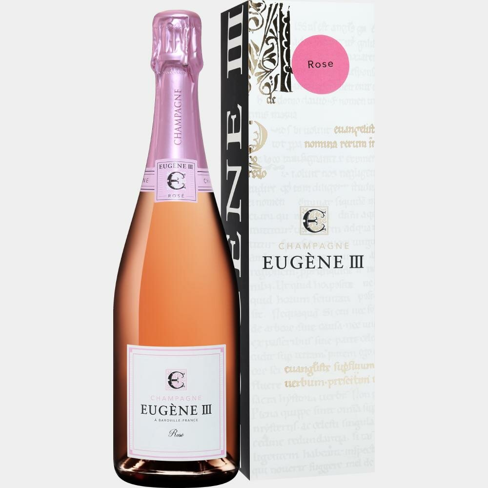 Eugene III Rosé Brut Champagne АOC Coopérative Vinicole de la Région de Baroville (gift box)