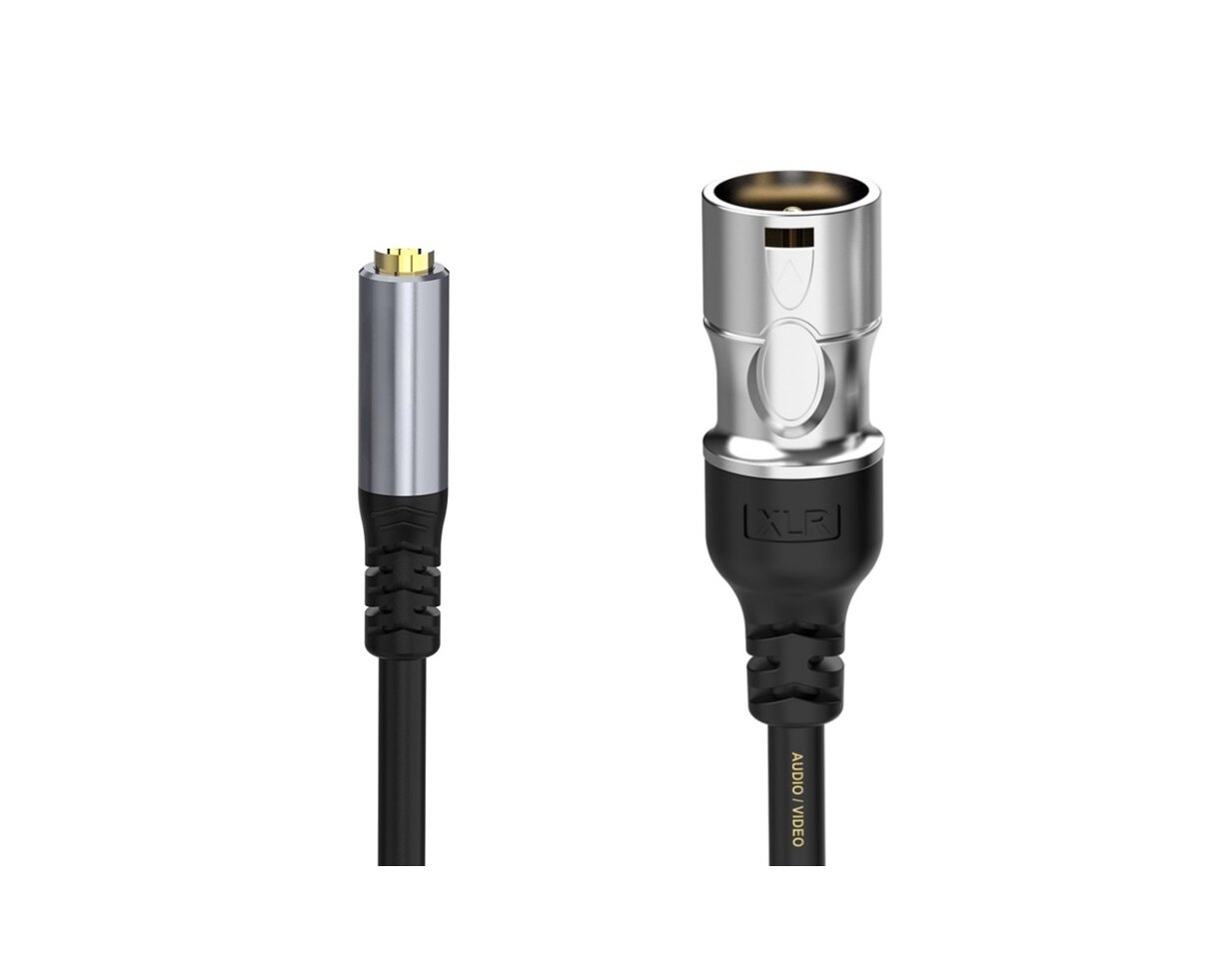 Переходник-адаптер XLR (M) – Jack 3.5 (F) Premium 0.2 метра S1307 черный