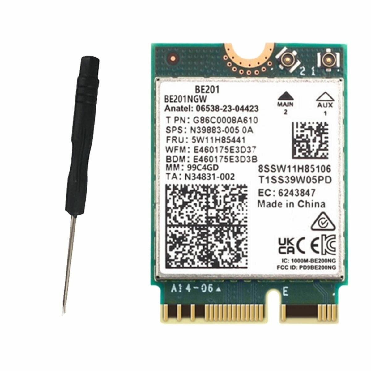 Карта BE201 WIFI7 8774 Мбит/с, трехдиапазонный беспроводной Wi-Fi-модуль 7
