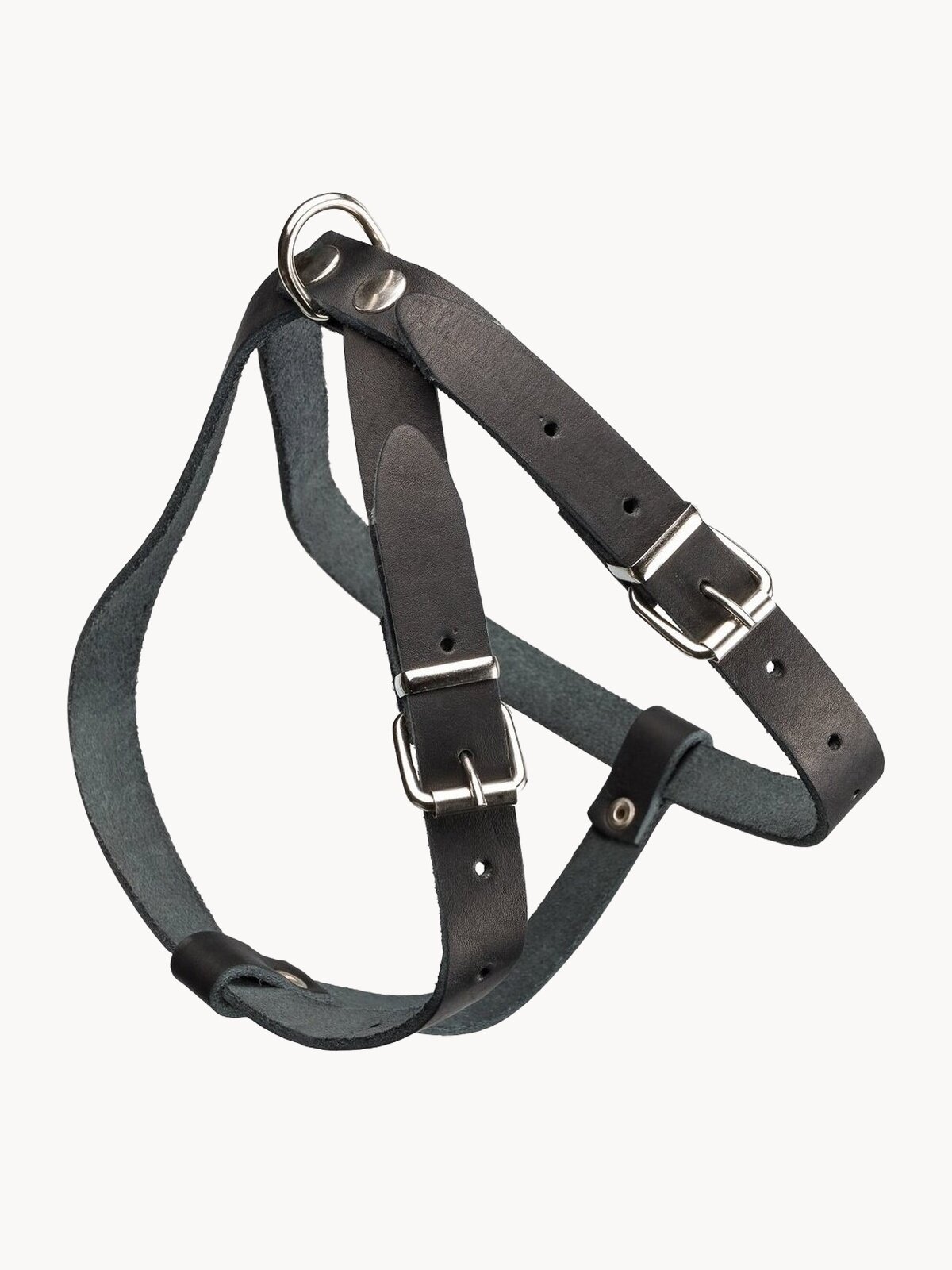 Шлейка для щенков крупных собак кожаная (грудь: 55-68 см; шея: 45-58 см)