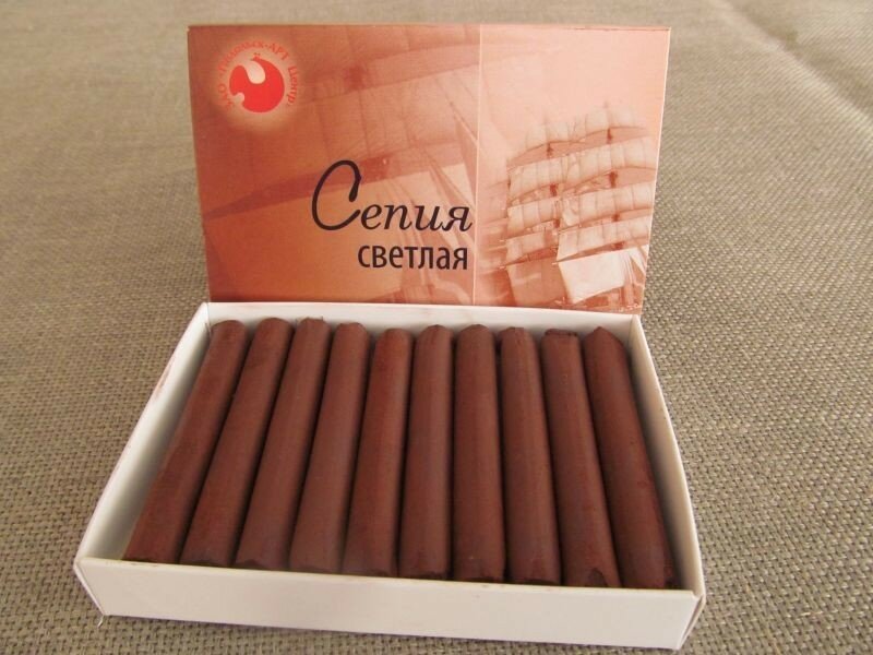 Набор сепии светлой 10шт. картонная упаковка