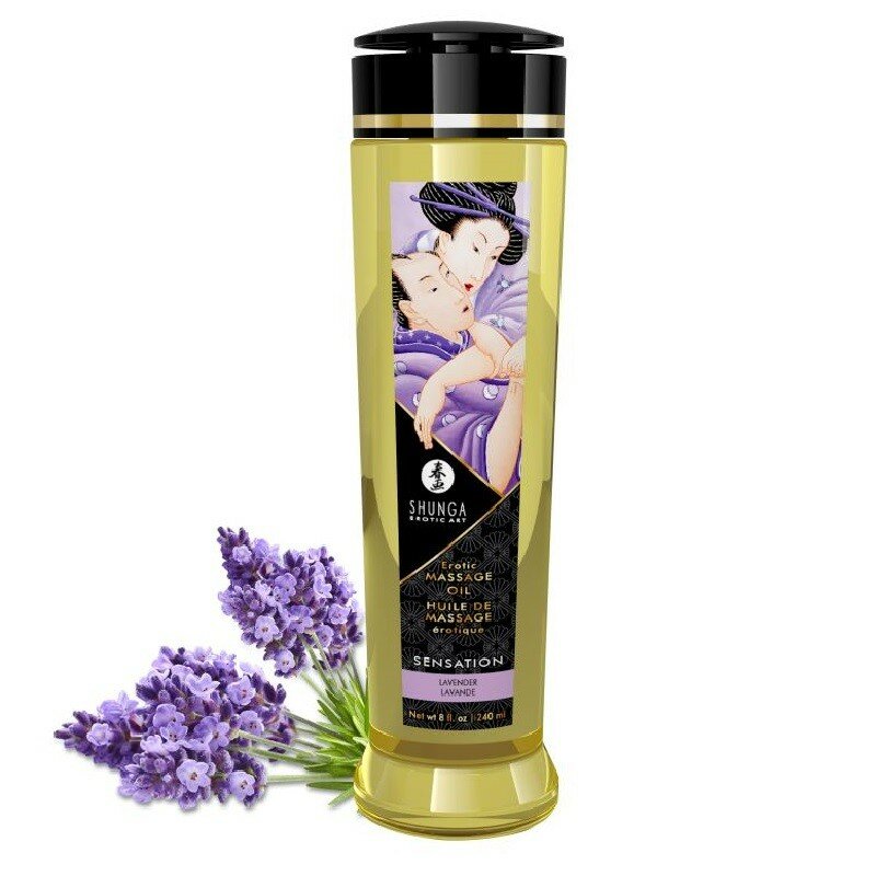 Массажное масло для тела Shunga «Чувственная лаванда», 240 мл
