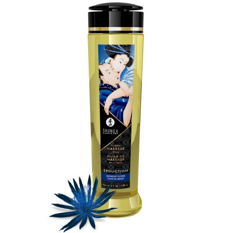 Массажное масло для тела Shunga с ароматом"Ночной цветок", 240 мл