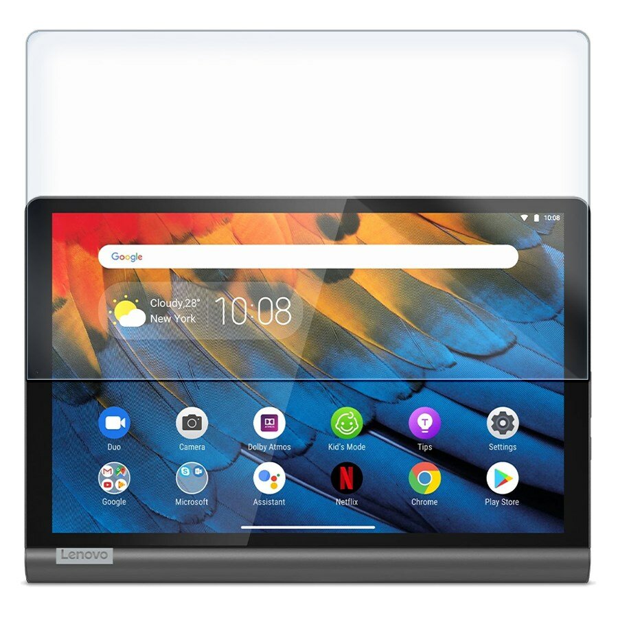 Стекло защитное гибридное Krutoff для Lenovo Yoga Smart Tab (YT-X705F)