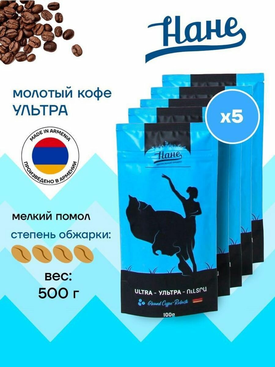 Кофе молотый армянский Ультра Робуста