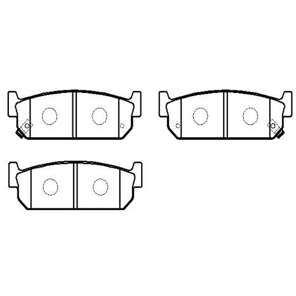 HSB HP5070 колодки тормозные дисковые nissan: infiniti: q45 94.3-, j30 91.2-