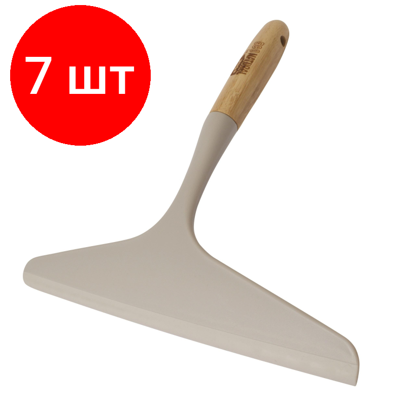 Комплект 7 штук, Сгон (склиз) YORK ЭКО Натурал Бамбук для мытья стекол