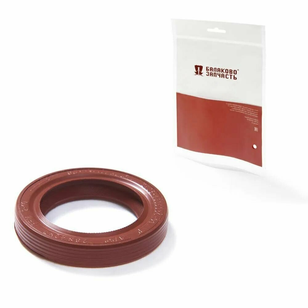 Сальник коленвала для ВАЗ 2108-2115, 2170 Приора, 1118 Калина, 2190 Гранта, LADA Priora, Kalina, Granta передний 28х42х7 FPM арт 08370